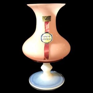Vintage | Accents | Rare Vintage Pink Opaline Veritable Vase | Poshmark